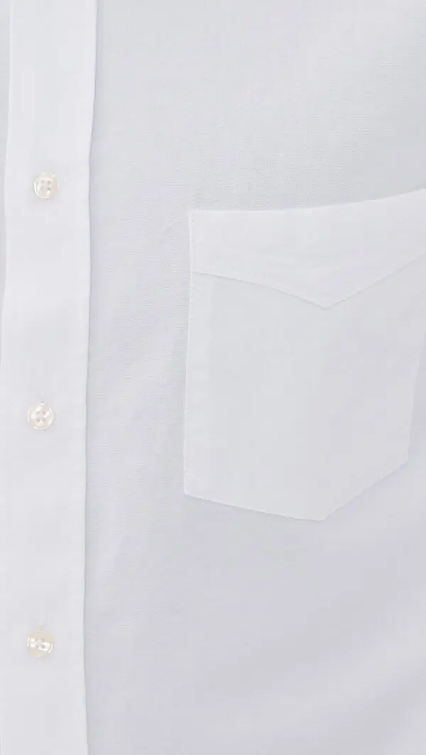 Officine Générale New Oxford Button Down Shirt - Optical White