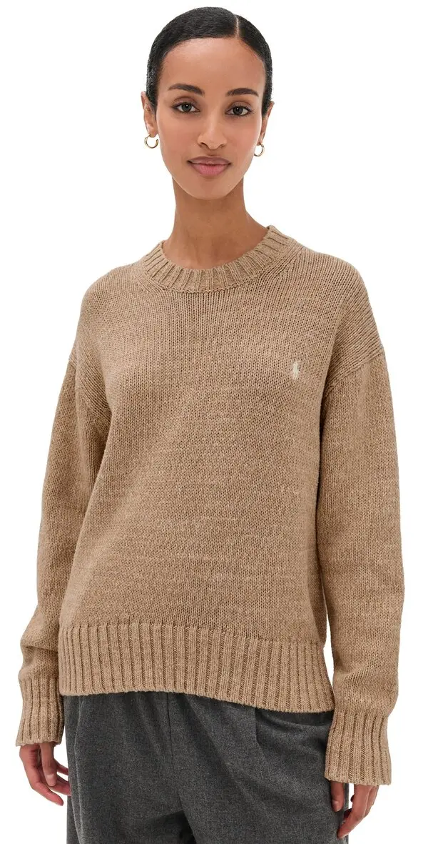Polo Ralph Lauren Cotton Long-sleeve Crew Neck Pullover