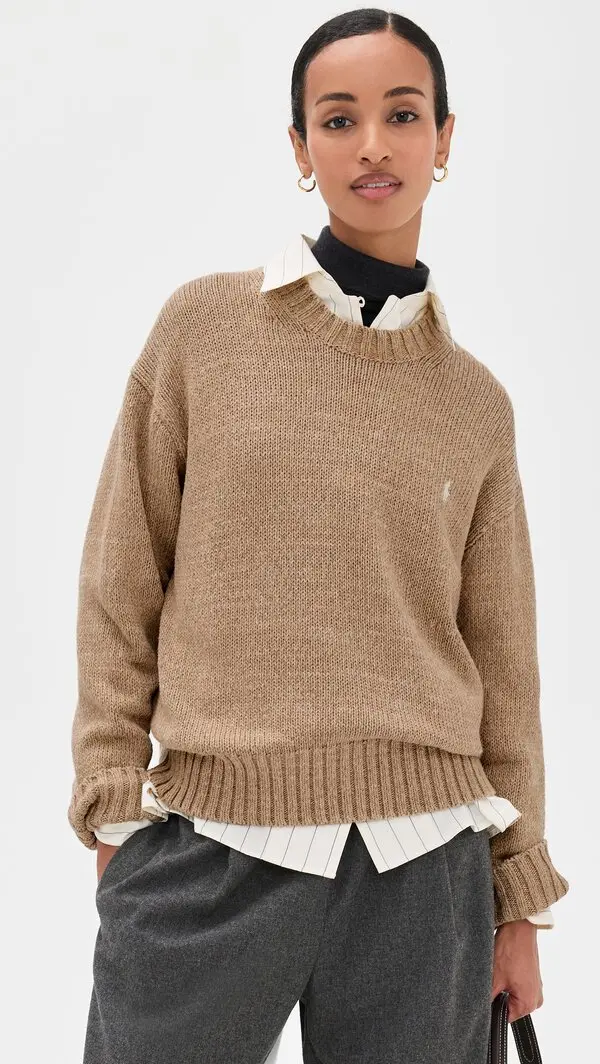 Polo Ralph Lauren Cotton Long-sleeve Crew Neck Pullover