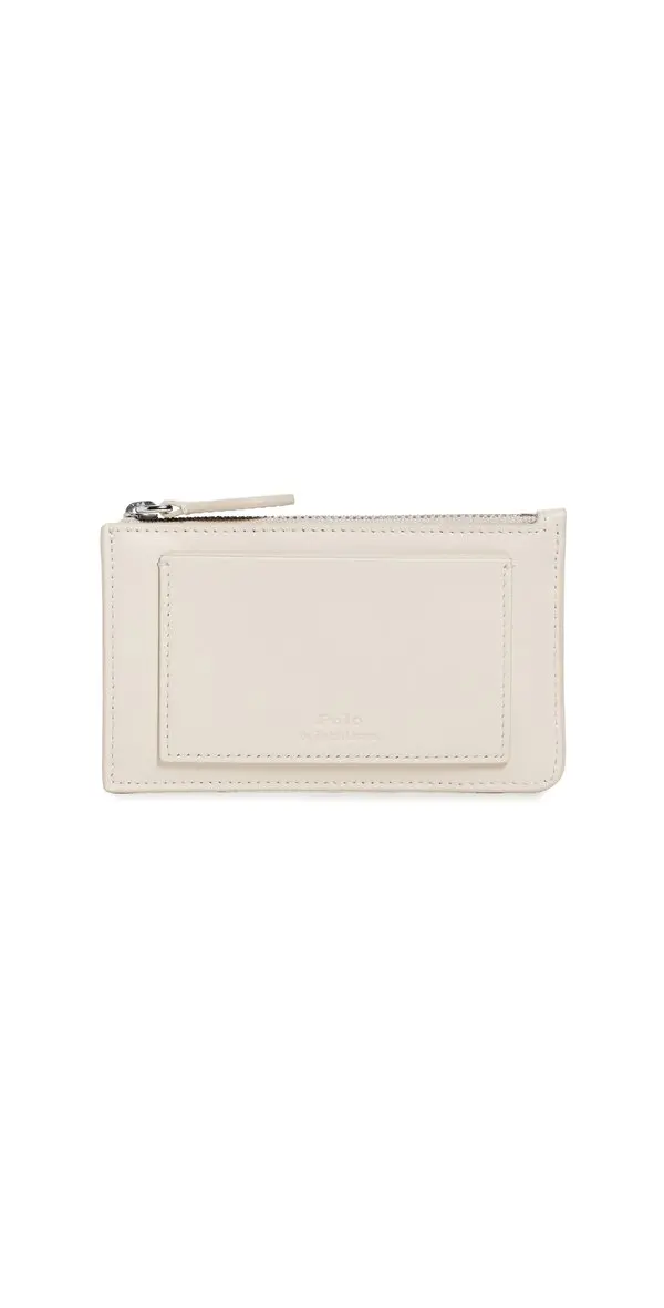 Polo Ralph Lauren Spring Bea Zip Card Case - Cream