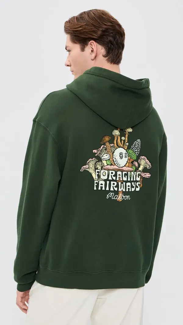 MALBON Foraging Fairways Fesque Hoodie - Cavern
