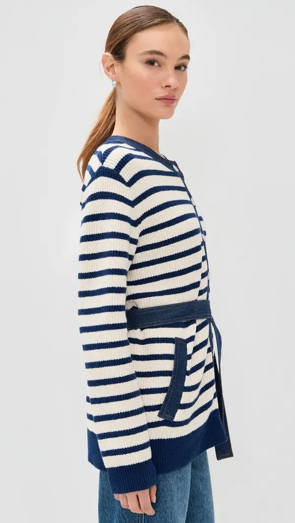 Tanya Taylor Delia Striped Cardigan