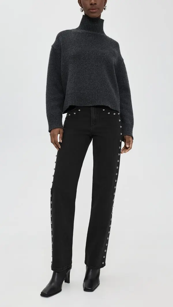 Joe's Jeans The Margot Studded Straight Jeans