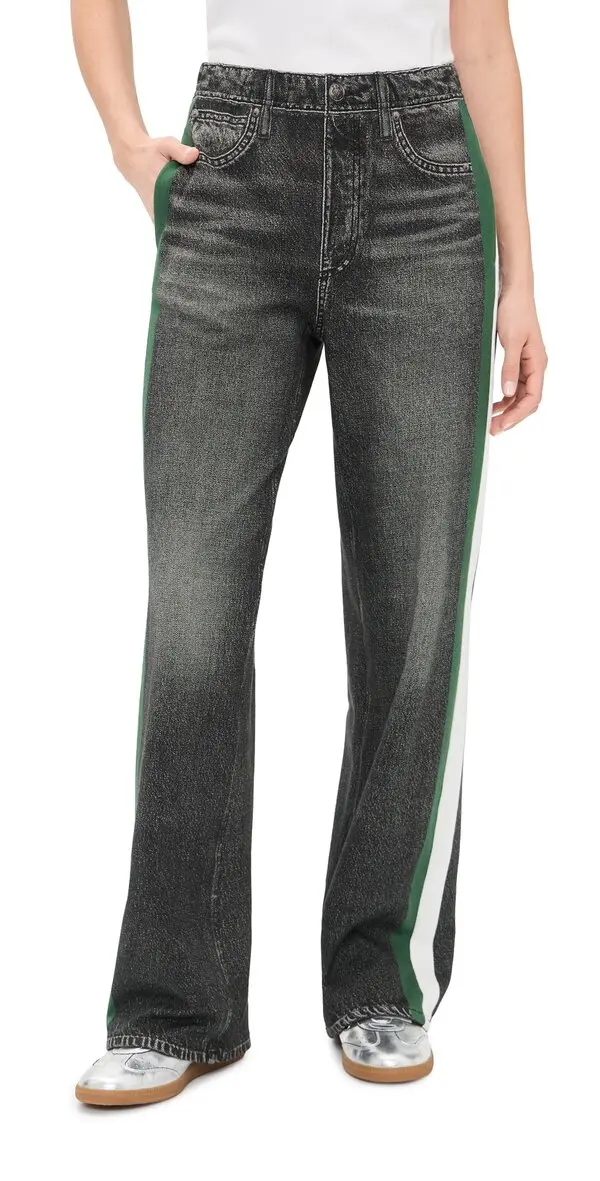 Rag & Bone Rb Miramar Terry Pull On Track Pants - Wshbkgrn