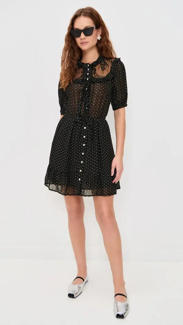 Sea Melody Polka Dot Mini Dress