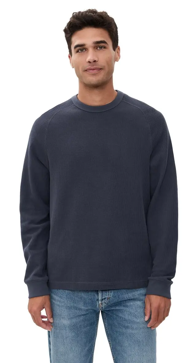 Madewell Long-sleeve Thermal Tee - Coal