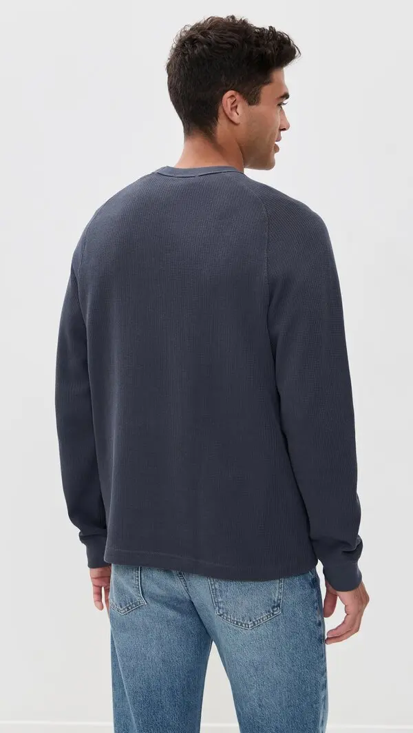 Madewell Long-sleeve Thermal Tee - Coal