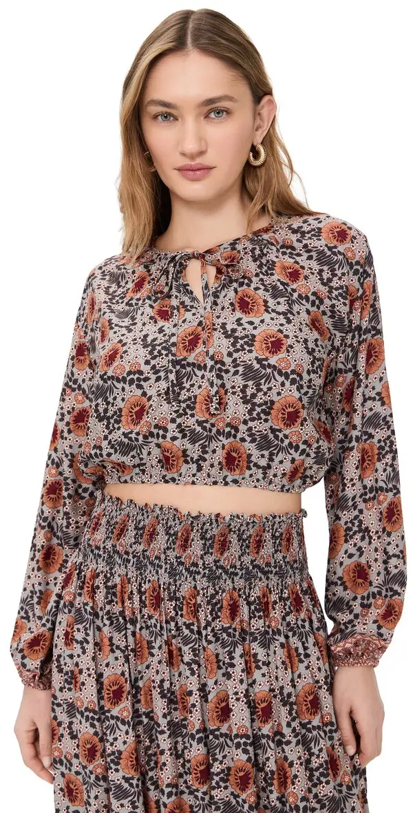 Natalie Martin Amelia Floral Voile Top