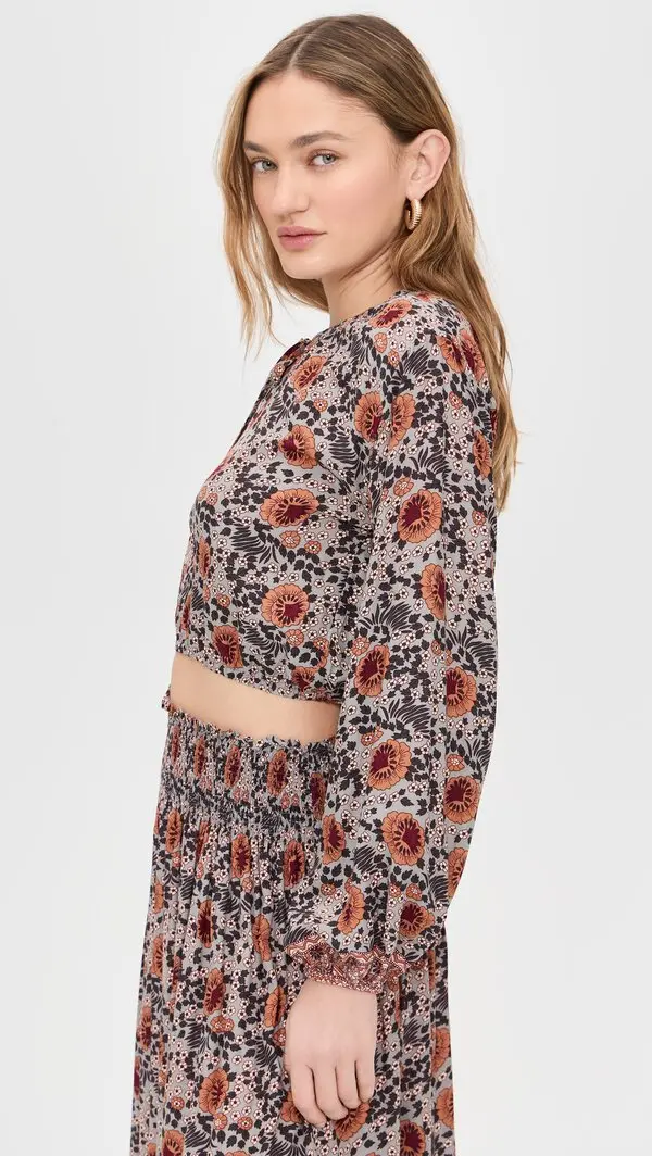 Natalie Martin Amelia Floral Voile Top