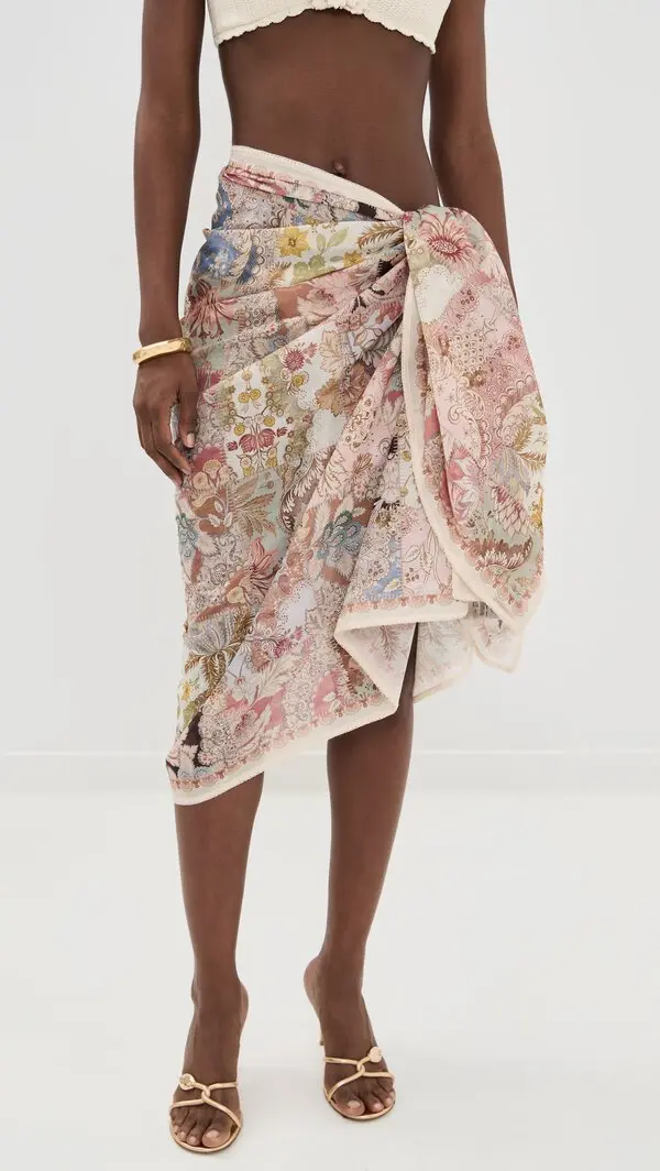 Zimmermann Printed Cotton Pareo