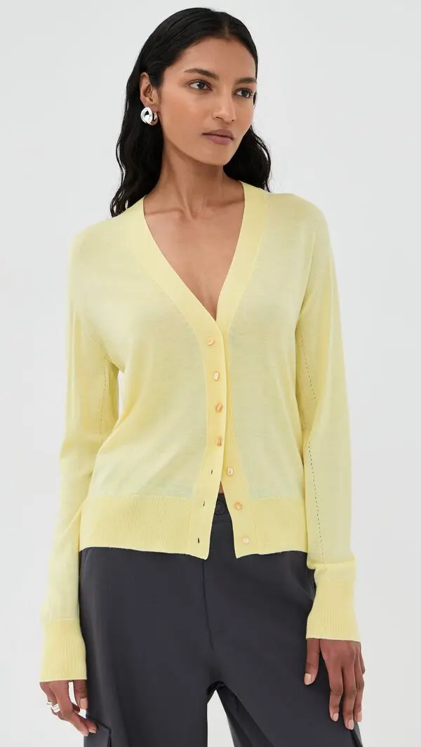JIL SANDER Cashmere Blend V-neck Cardigan