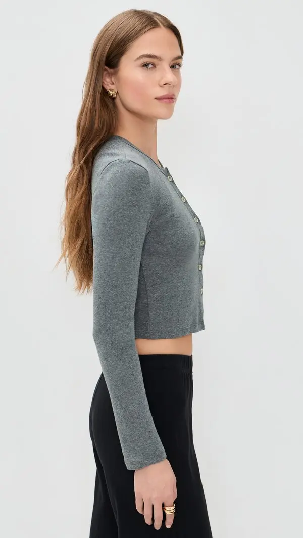 LESET Nando Cardigan - Granite