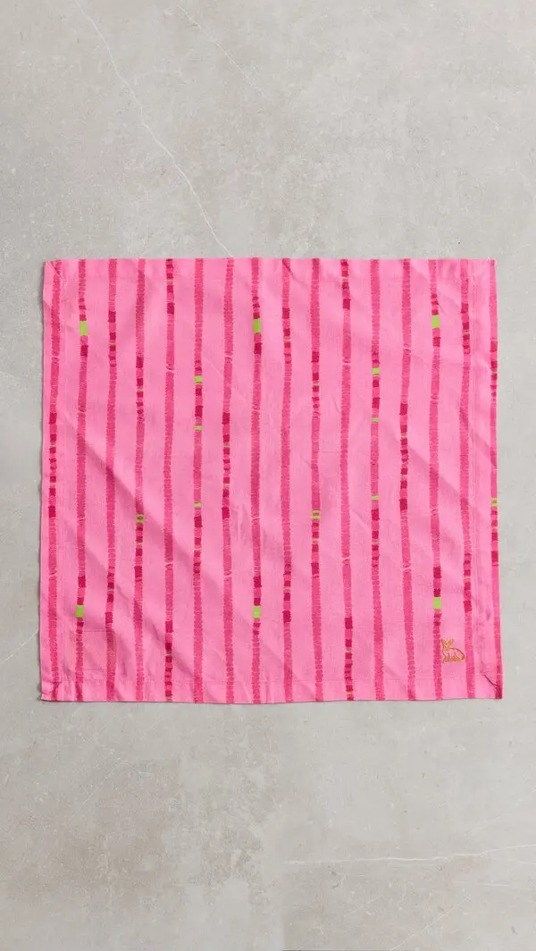 CONIGLIO PALM BEACH Napkin Set - Lane Lines Pink Float