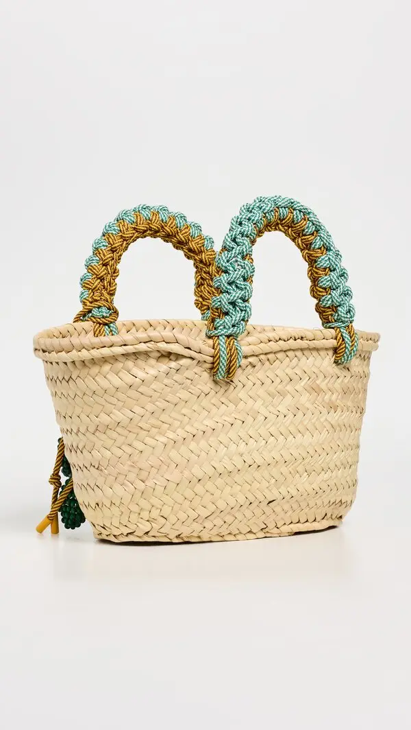 ALEMAIS Macrame Mini Basket Bag