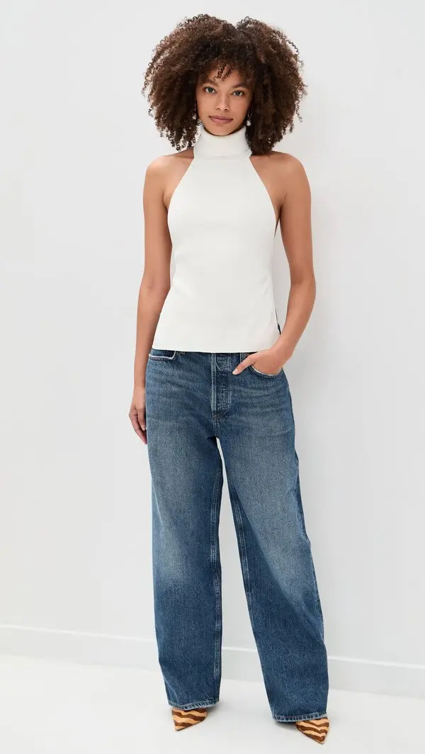 Cult Gaia Wake Knit Top - Off White