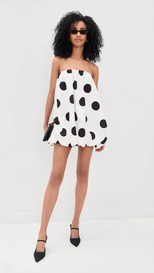Endless Rose Polka Dot Bubble Mini Dress