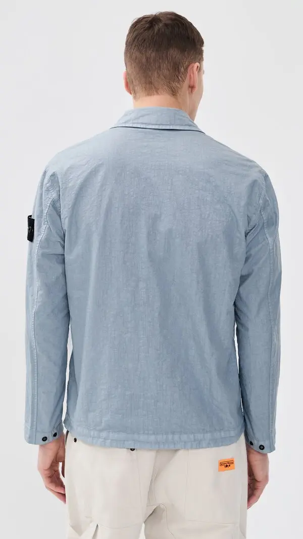 Stone Island Nylon Garment Dyed Overshirt