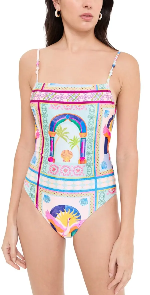 Minkpink Elysia Printed One-piece Swimsuit - Paradiso