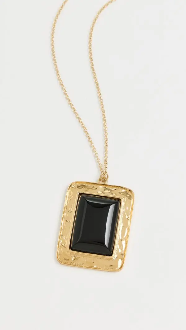 MAYAMAR Rectangle Pendant Necklace