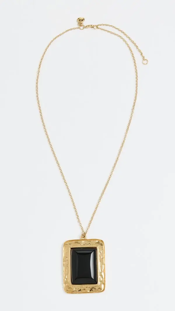 MAYAMAR Rectangle Pendant Necklace