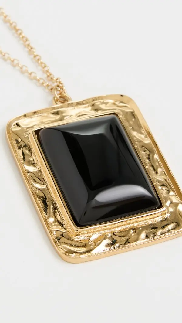 MAYAMAR Rectangle Pendant Necklace