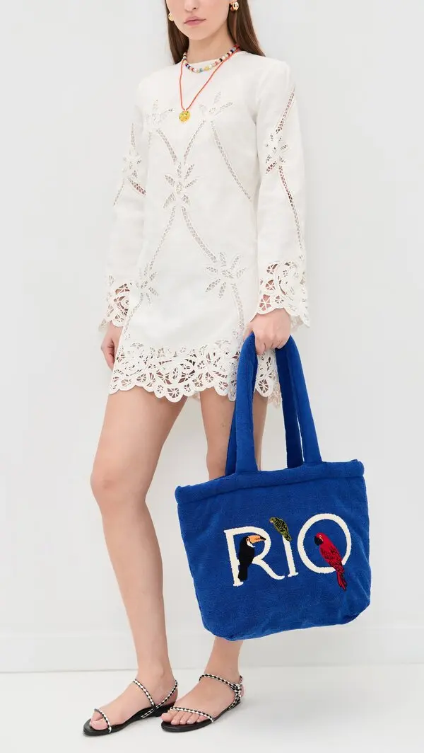 Farm Rio Rio Bird Terry Shopper - Multi