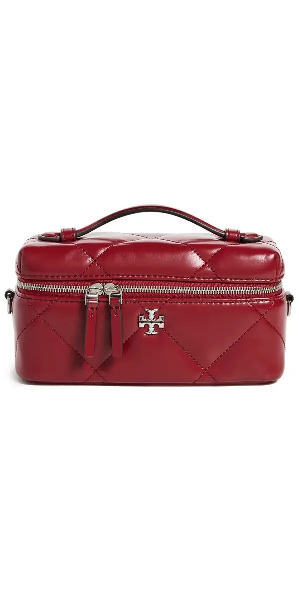 Tory Burch Kira Diamond Quilt East-west Vanity Case - Red