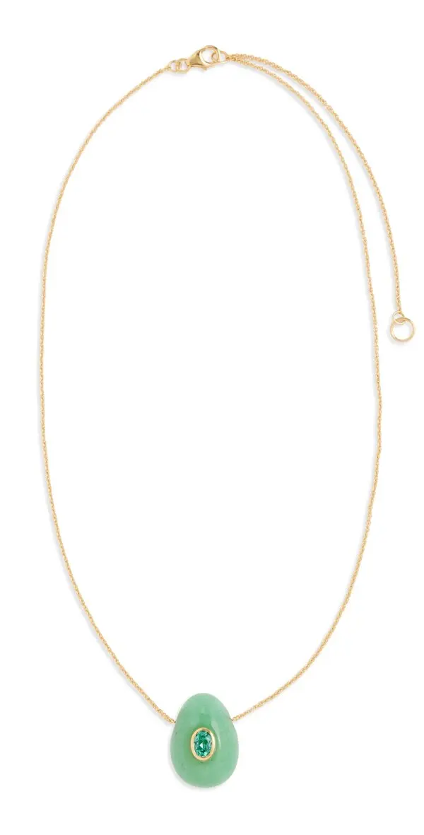 LIZZIE FORTUNATO Constance Aventurine Necklace - Green