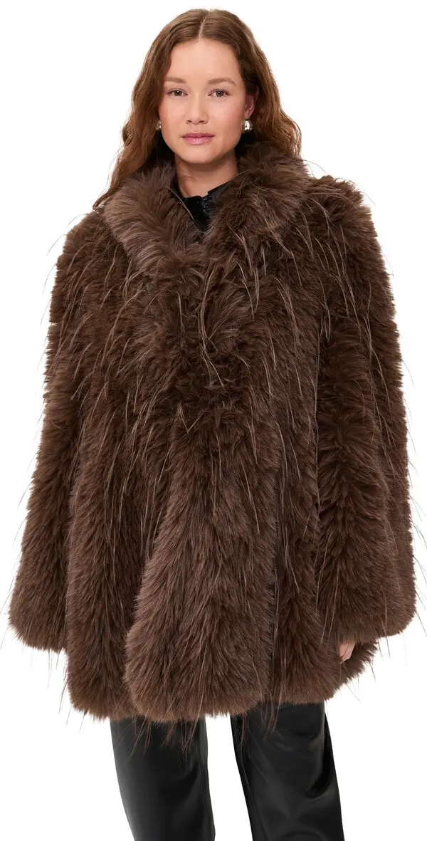 CULTNAKED Delight Faux Fur Coat