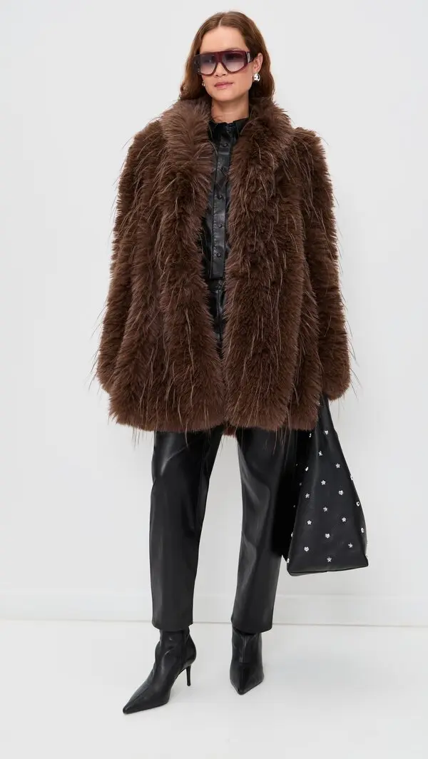 CULTNAKED Delight Faux Fur Coat