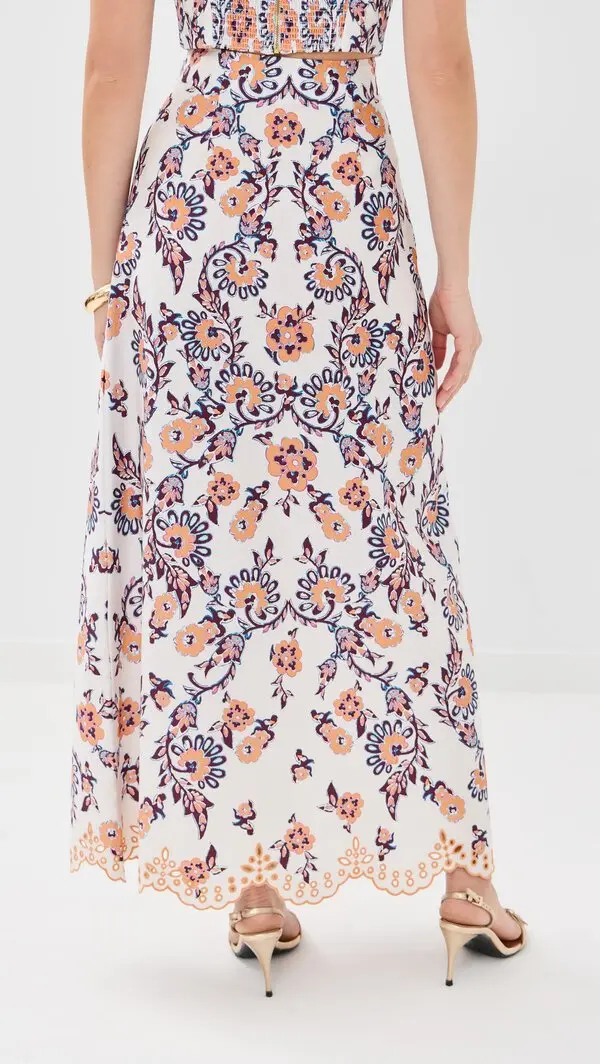 Figue Floral Print Poplin Skirt