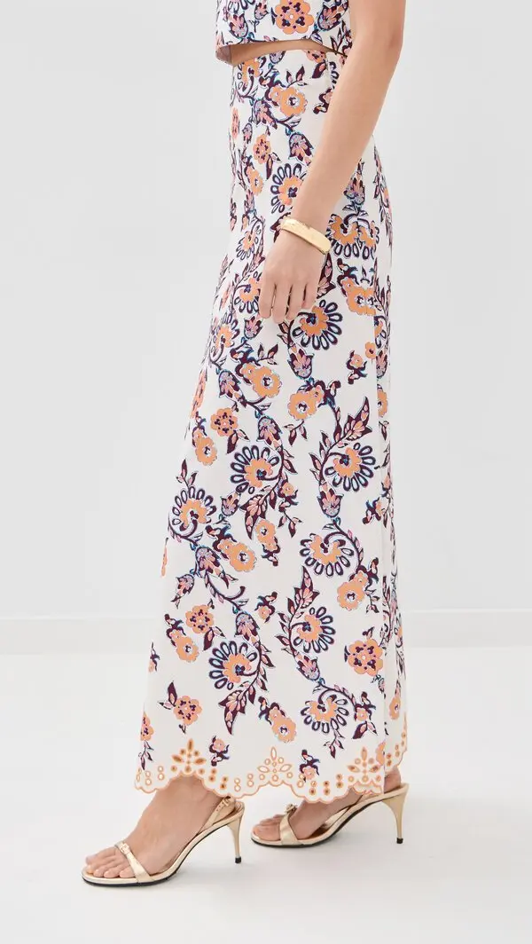 Figue Floral Print Poplin Skirt