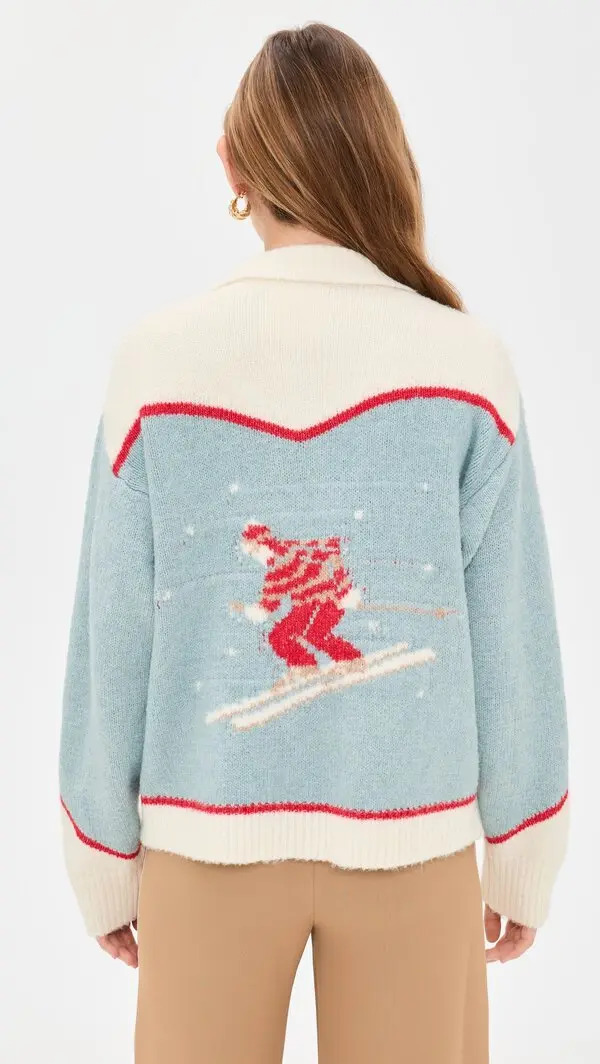 BAILEY ROSE Ski Graphic Cardigan