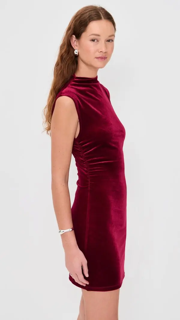 O.P.T Katia Mini Velvet Dress