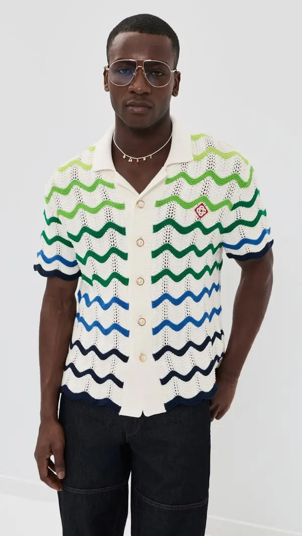 Casablanca Wave Knit Shirt
