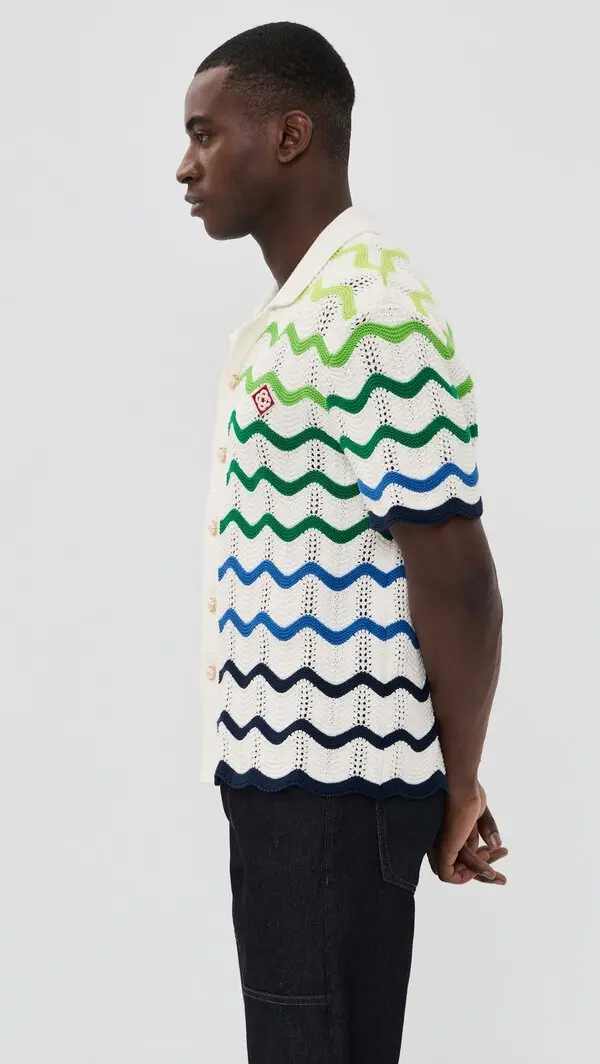 Casablanca Wave Knit Shirt