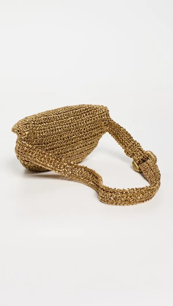Maria La Rosa Raffia Hip Bag