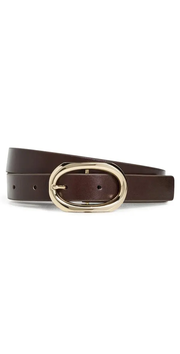 ANINE BING Signature Link Belt - Dark Brown