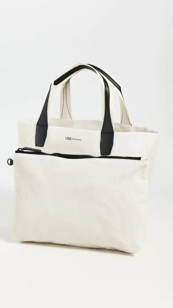 VEE COLLECTIVE Porter Essence Medium Tote - Off-white Paper Wht
