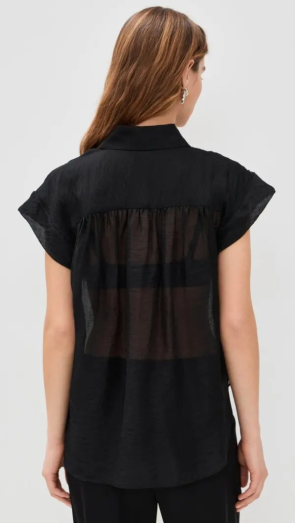 Secular Trinity Top In Sheer Tencel
