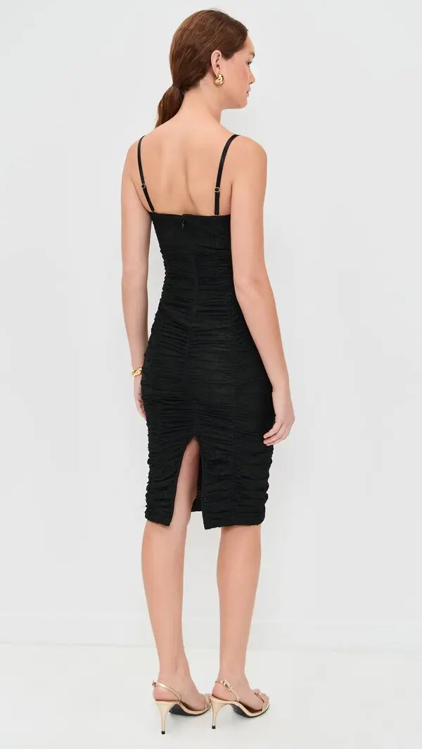 black jersey dress sleeveless Eterne Sleeveless Crewneck Maxi Dress S
