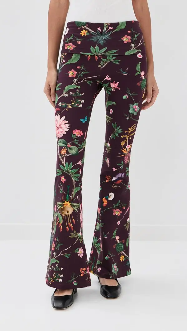 La DoubleJ Floral Print Meditation Pants