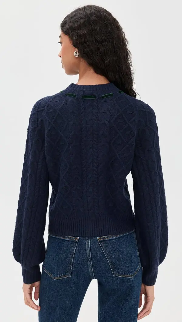 WAYF Signature Cable Knit Cardigan