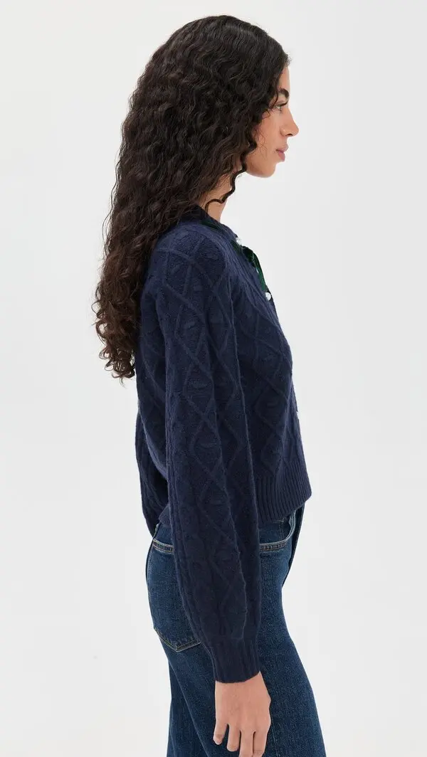 WAYF Signature Cable Knit Cardigan