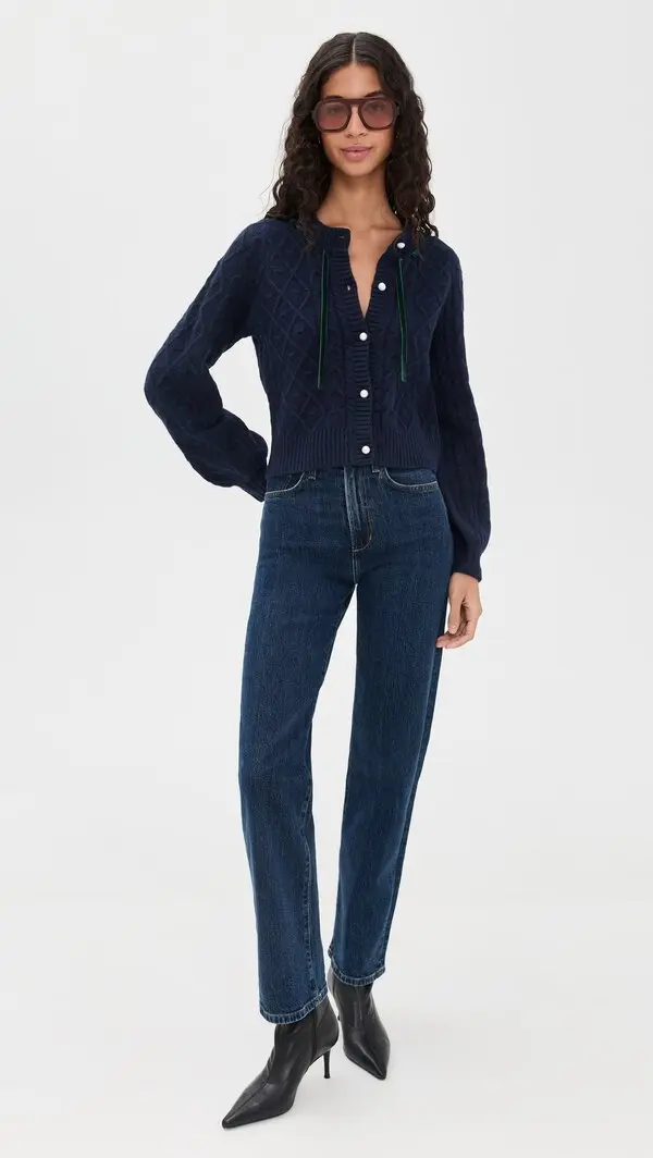 WAYF Signature Cable Knit Cardigan