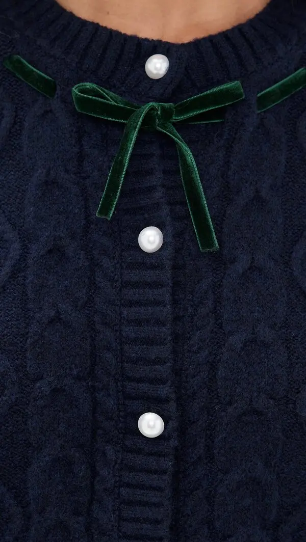 WAYF Signature Cable Knit Cardigan