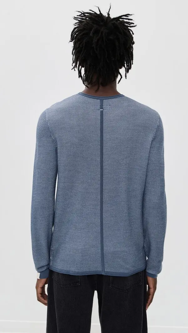 Rag & Bone Gregory Merino Long Sleeve Crew - Lblue