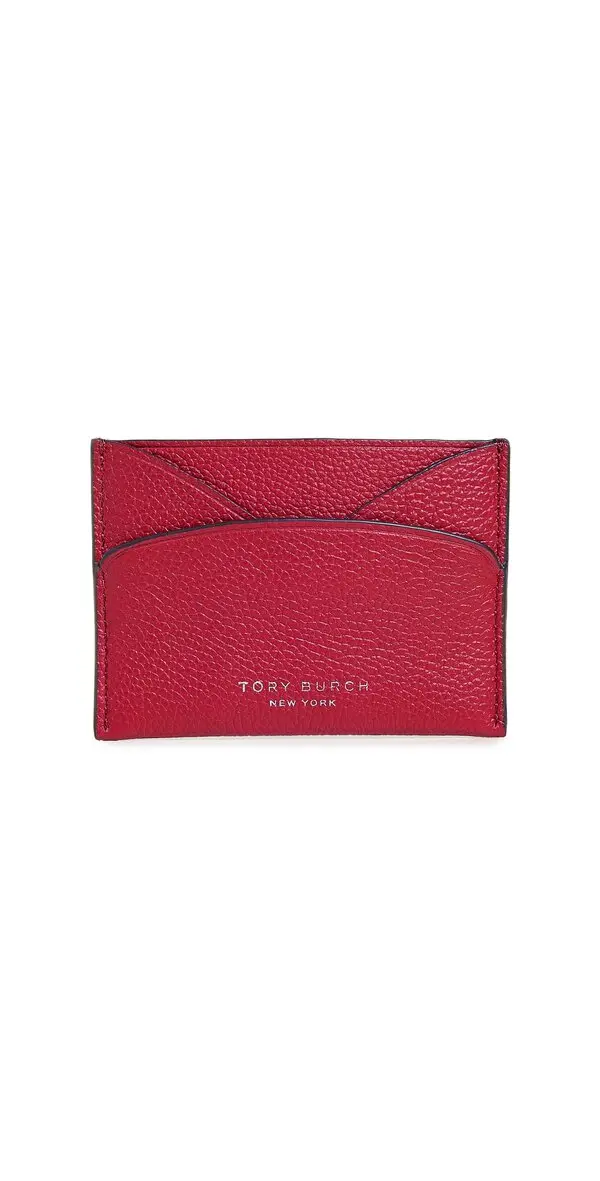 Tory Burch Romy Flat Card Case - Tory Red