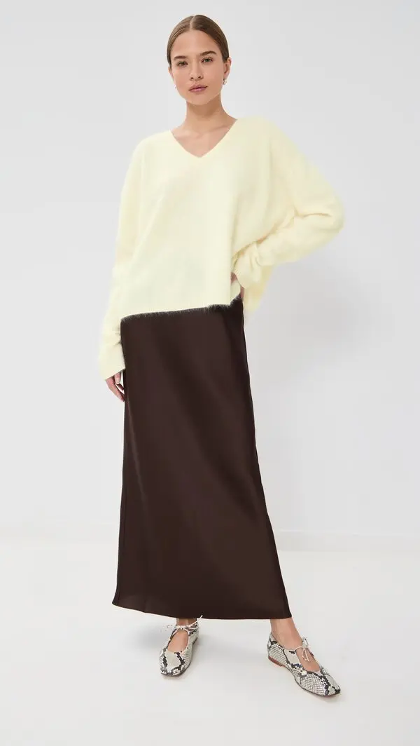 LISA YANG Margareta Cashmere Sweater - Cream Brushed