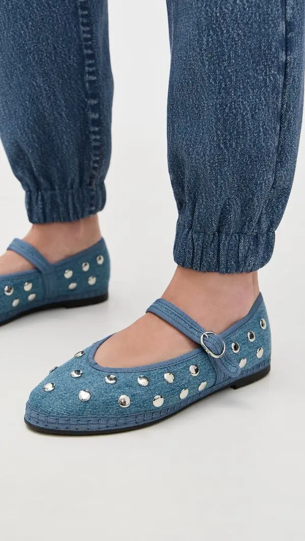 FLABELUS Mae Embellished Flats